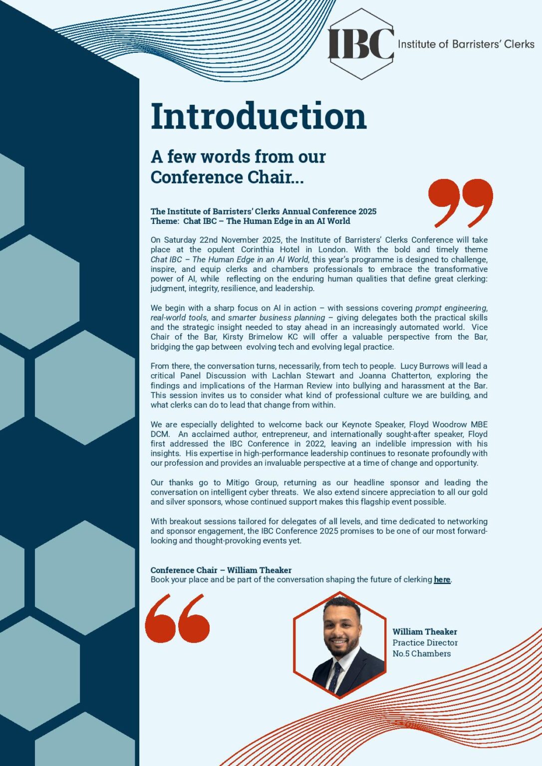 IBC conference 2025- “Chat IBC: The Human Edge in an AI world” - IBC